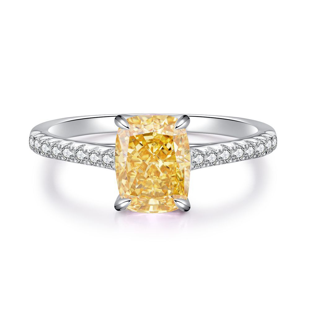 "Sunlit Heart" 925 Sterling Silver Ring - Monet Crystal